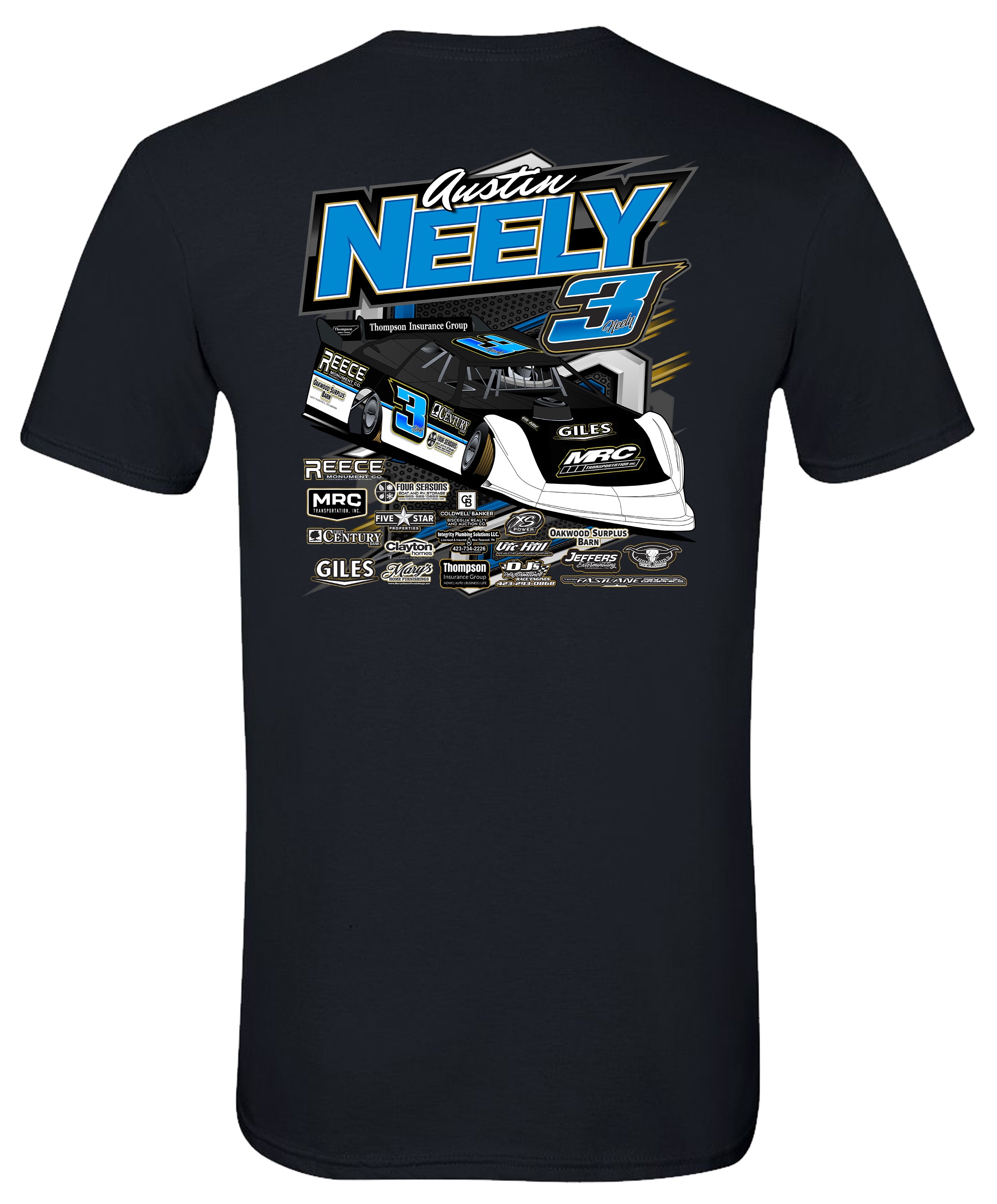 Austin Neely 2024 Racing Shirts – Goose Creek Boutique Printing Co
