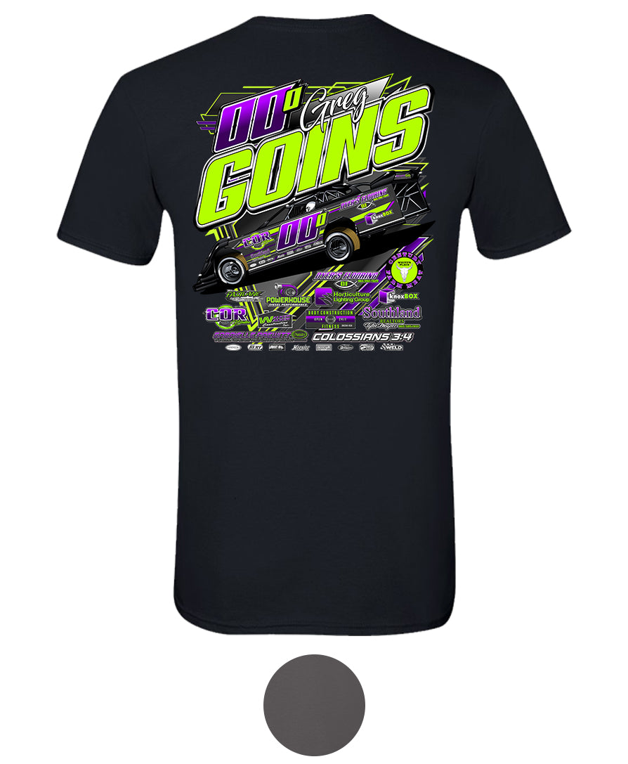 Greg Goins Racing Shirts 2022 – Goose Creek Boutique Printing Co